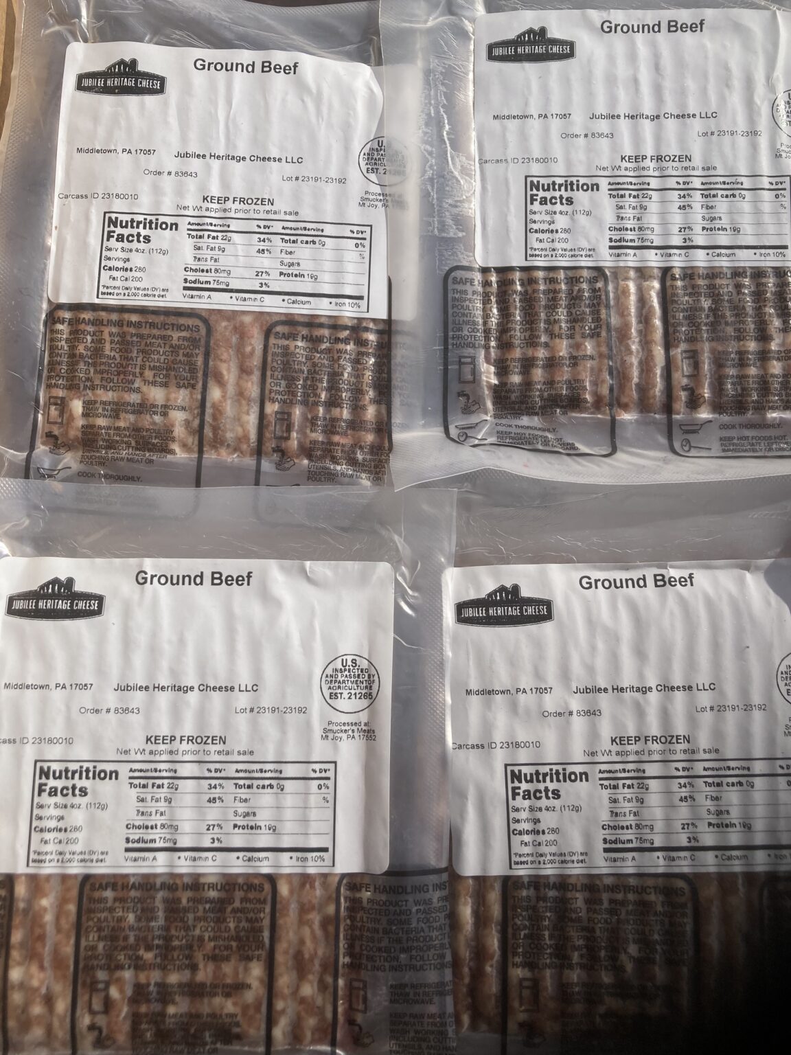 Farm-Raised Beef - Jubilee Heritage Cheese